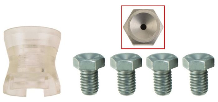 Plastic Drill Cup & Threaded Bushings Kit (Numbers)