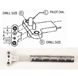 Nut Plate Jig #6, 1 LUG 518G