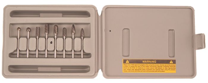 Carbide Rotary File 1/8" 8 Piece Set