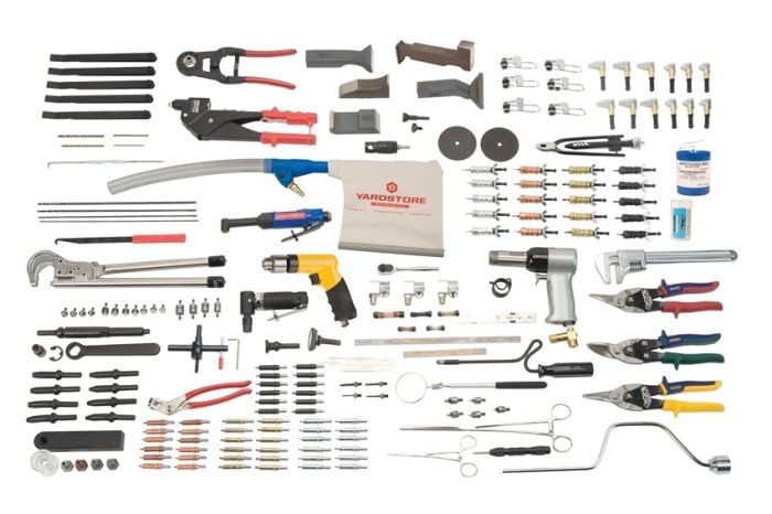 Master Sheet Metal Mechanics Tool Kit | 3X Rivet Gun Kit | Yardstore