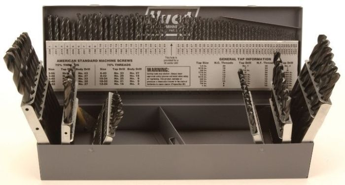 Drill Bit Set Combo Fractional, Letters & Numbers High Speed