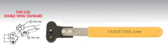 Nut Plate Jig #6 Two Lug Double Wing Standard 518A