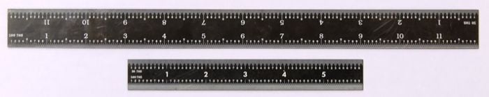 Scale Combo 16R 6" & 12" 32nds/64ths & 50ths/100ths Black