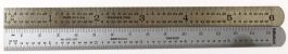 2 Piece Scale Combo 6" Flexible Decimal&32nd/64th - MM/MM&64th