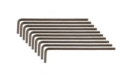 10 Piece Set Hex Key Allen Wrench 3/32"
